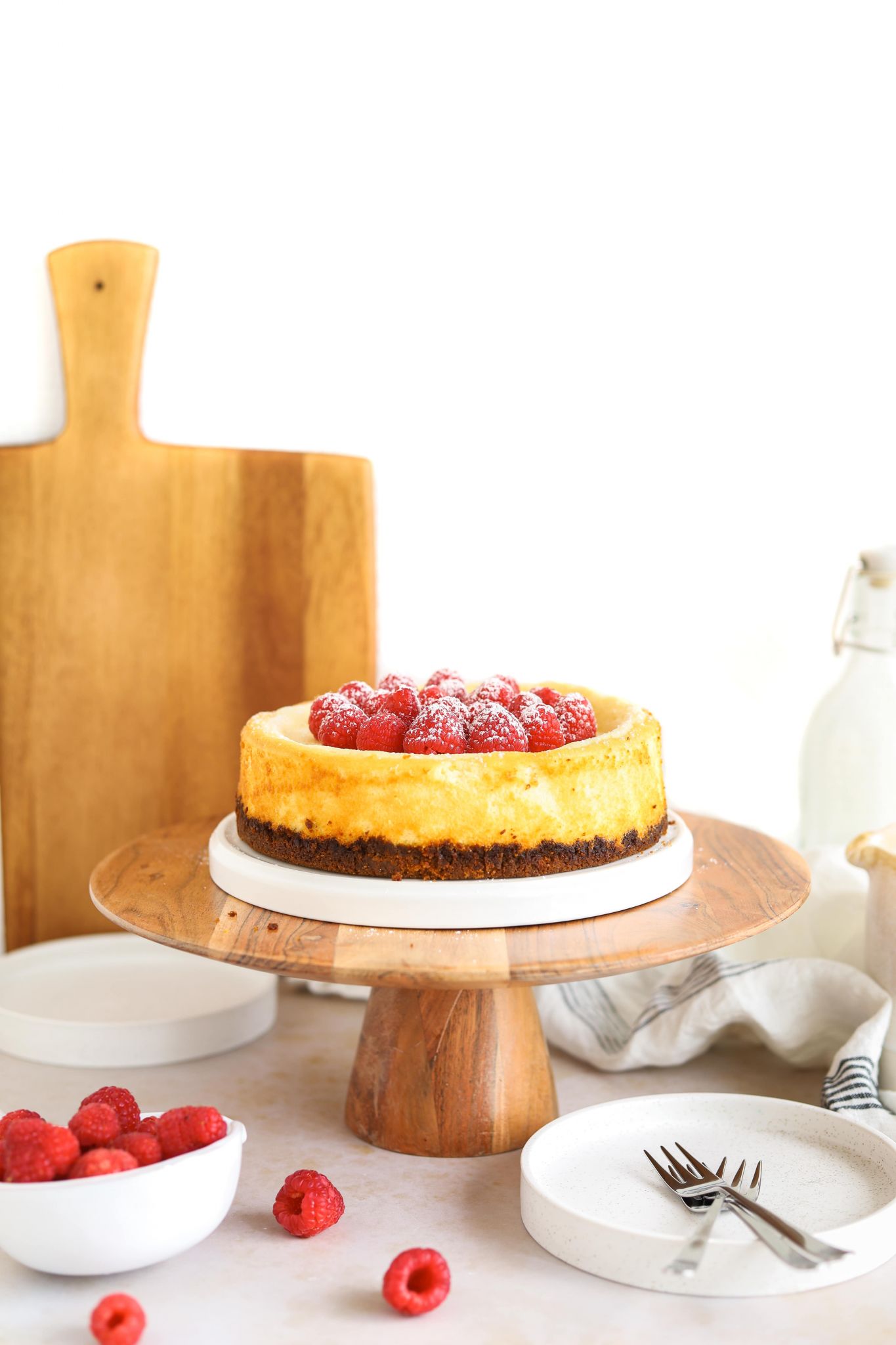 Cheesecake aux framboises et au spéculoos - ELLE.be