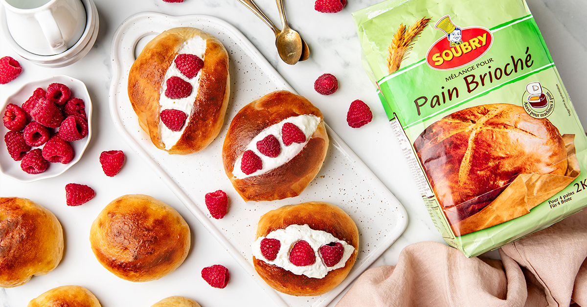 Maritozzi à la farine pour pain brioché Soubry - ELLE.be