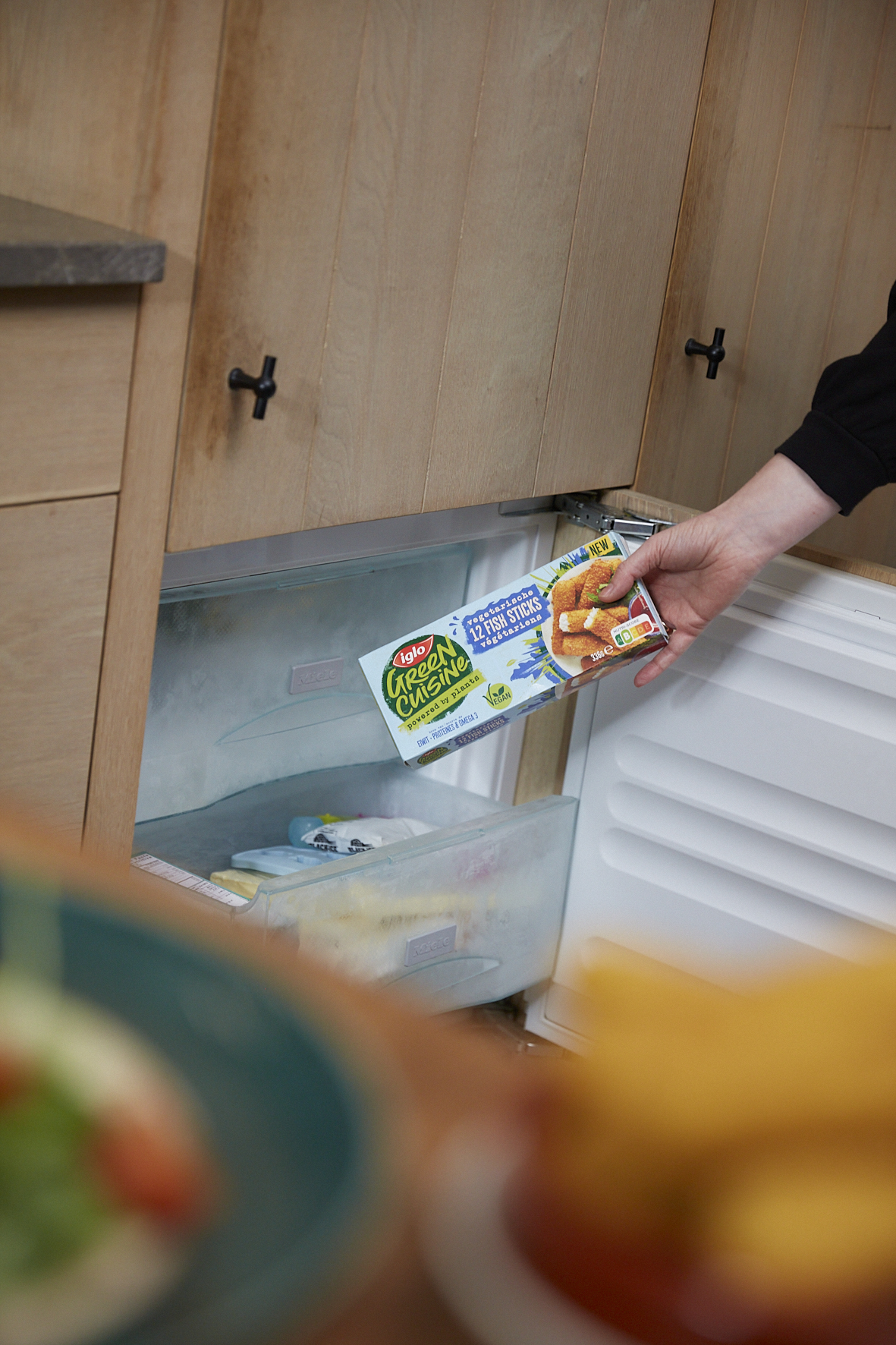 Vegetarische vissticks maken het assortiment "Green cuisine"