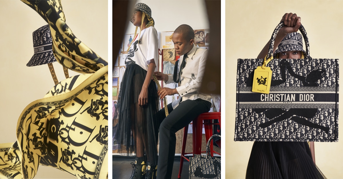 Dior lanceert collab met Zuid-Afrikaanse designer Thebe Magugu voor ...